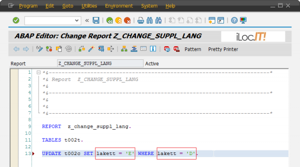 Changing the SAP Supplementation Language - SAP SE63 by iLocIT
